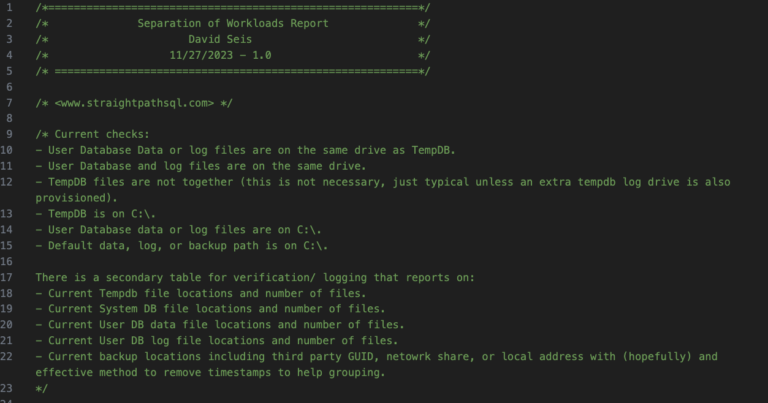 Sql Server Consulting By Straight Path Solutions