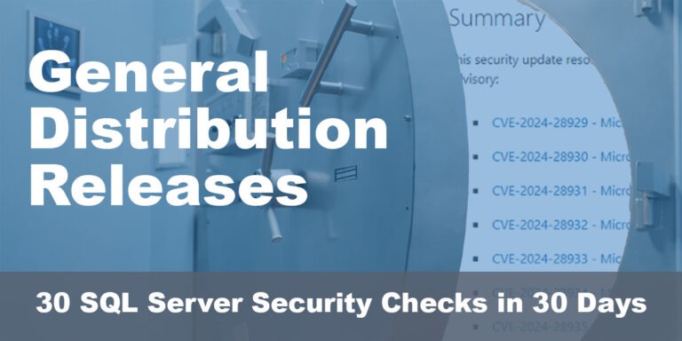 Fixing Sql Server Vulnerabilities With Gdrs Sql Server Consulting