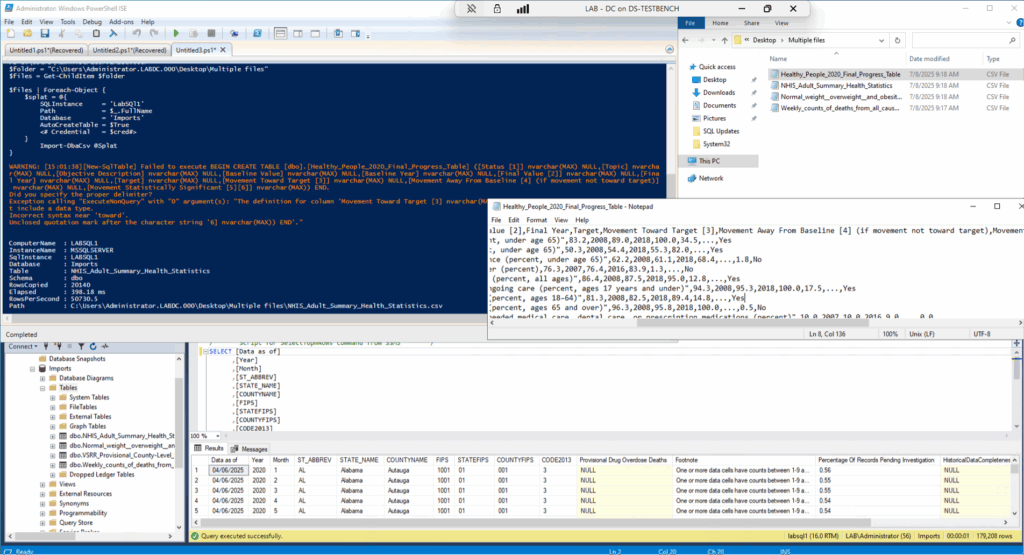How to Quickly Load CSV Files Into SQL Server Using Import-DbaCsv ...