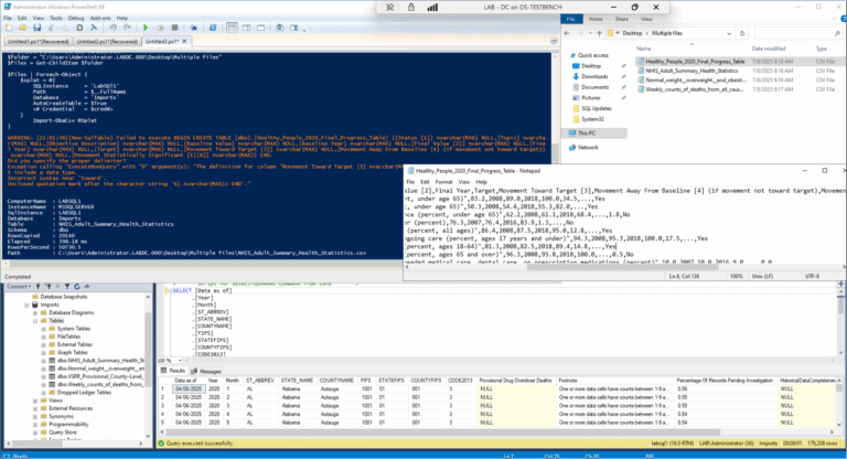 How To Quickly Load Csv Files Into Sql Server Using Import Dbacsv Dbatools Sql Server