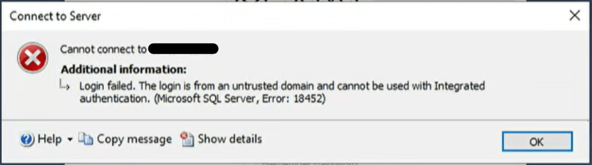 SQL Server Untrusted Domain Login Error When NTLM Is Blocked and SPNs ...