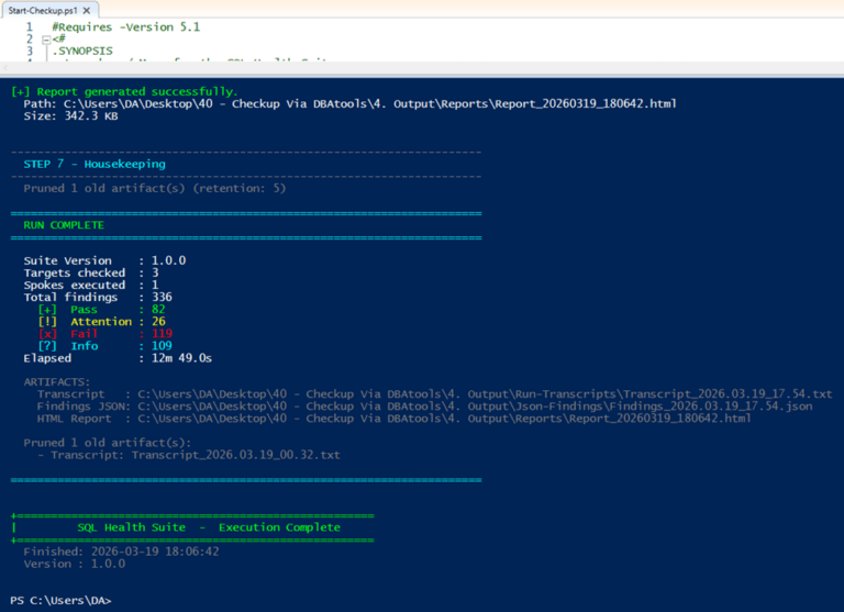 Free SQL Server Health Check with dbatools - SQL Server Consulting ...